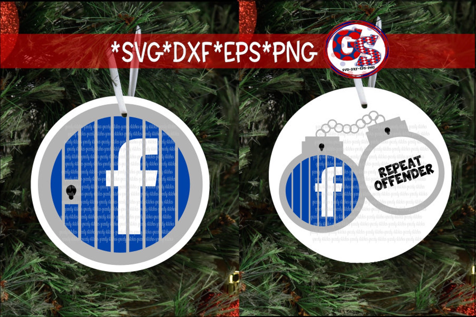 Jail Ornaments Svg Dxf Eps Png. Christmas Ornaments Svg Jail - Etsy