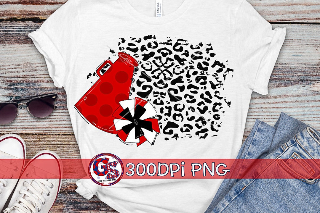 Cheer Leopard PNG Sublimation | Editable Cheer Png | Homecoming Png ...
