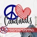 Cardinals Svg Peace Love Cardinals Svg Dxf Eps Png. Peace - Etsy