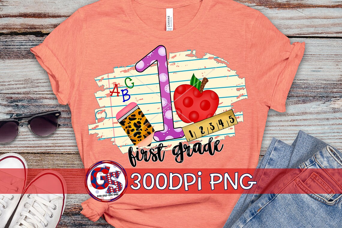 1st Grade PNG Back to School Png First Day School Png - Etsy