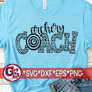Archery Coach Svg Dxf Eps Png | Archery Coach Svg | Archery Svg ...