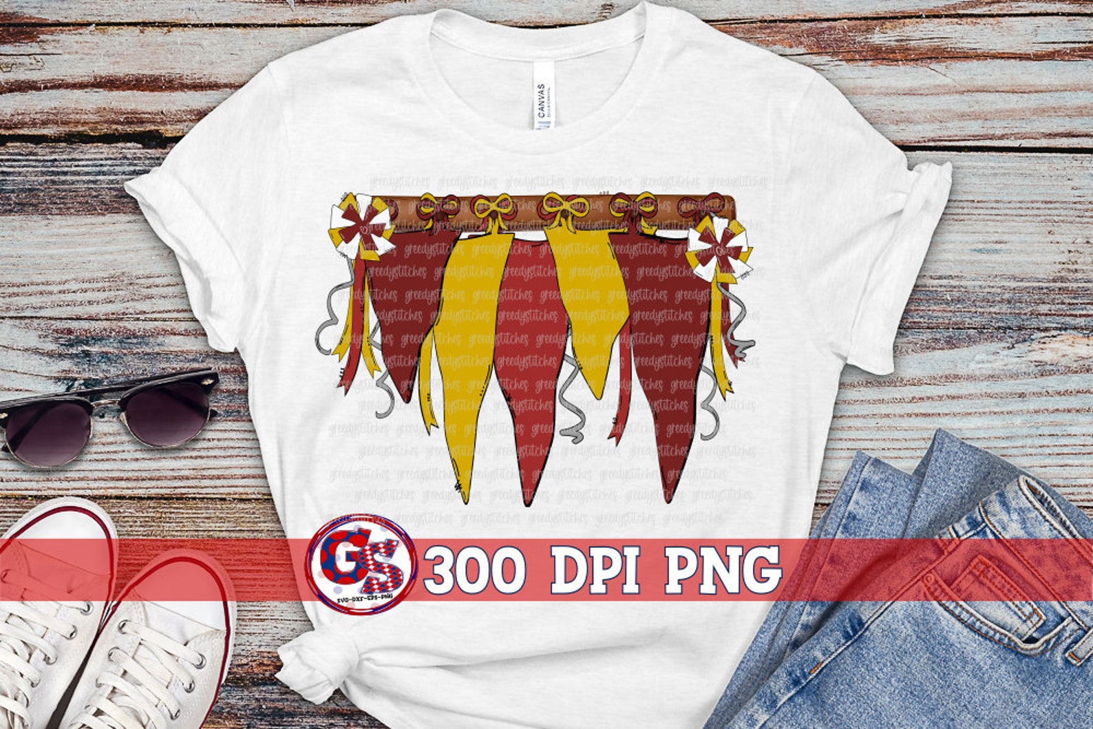 Spirit Pennants Maroon Gold PNG Sublimation | Homecoming Png | Football ...