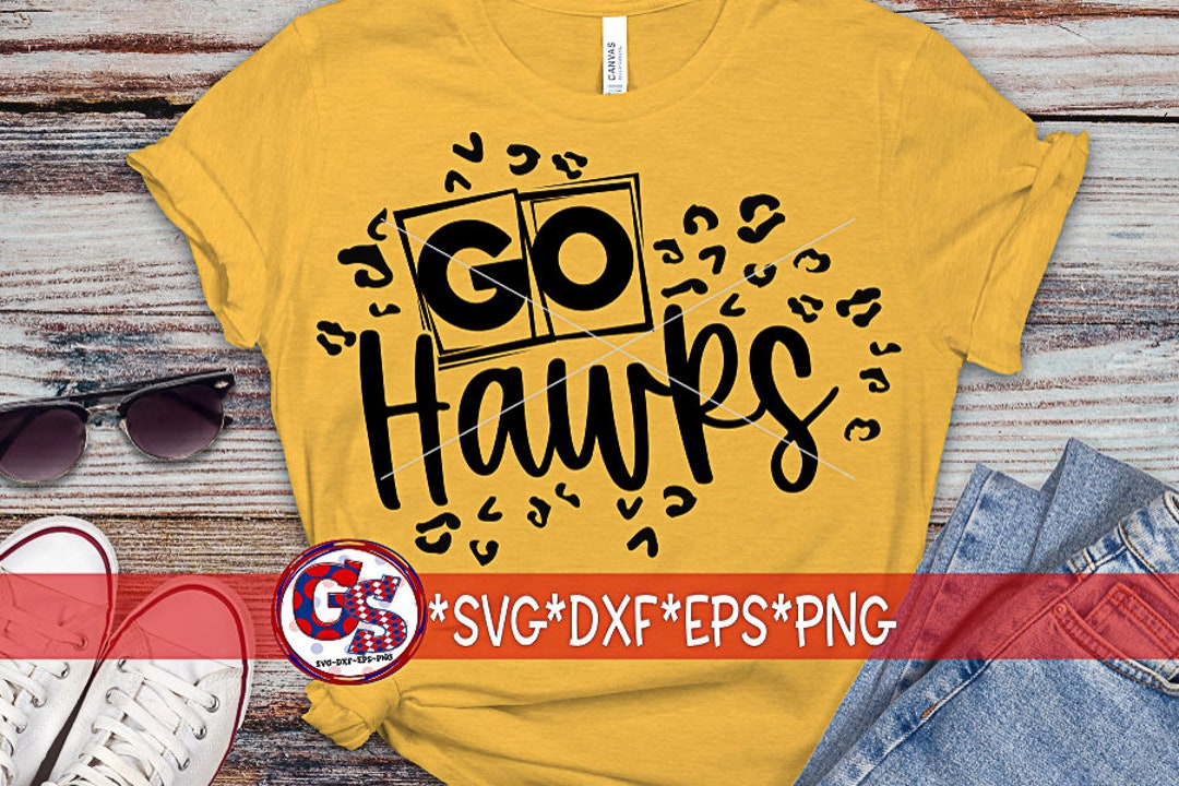 Go Hawks Leopard Print Svg, Dxf, Eps Png. Hancock County SVG | Go Hawks ...