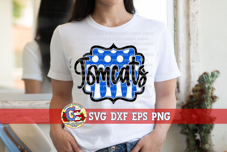 Tomcats Frame Svg Dxf Eps Png | Stone County SVG Svg | Tomcats SVG ...