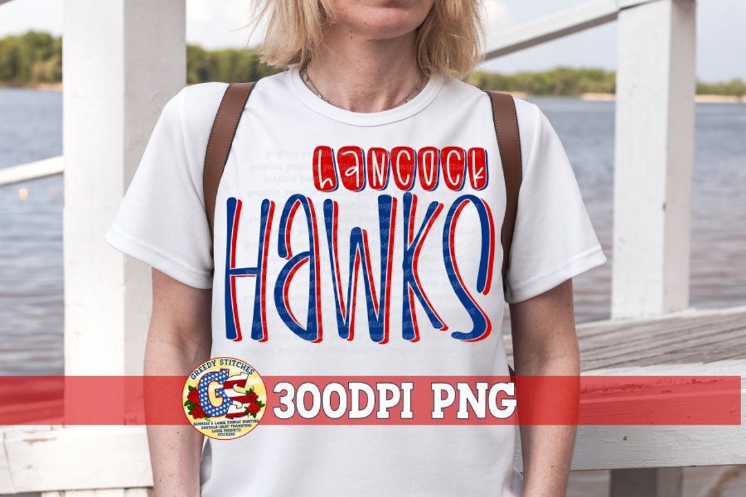 Hancock Hawks PNG for Sublimation | Hancock Hawks Png | Hancock County ...