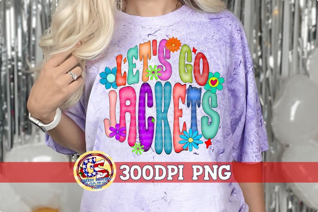 Groovy Retro Let's Go Jackets PNG Sublimation Jackets Png Retro Jackets ...