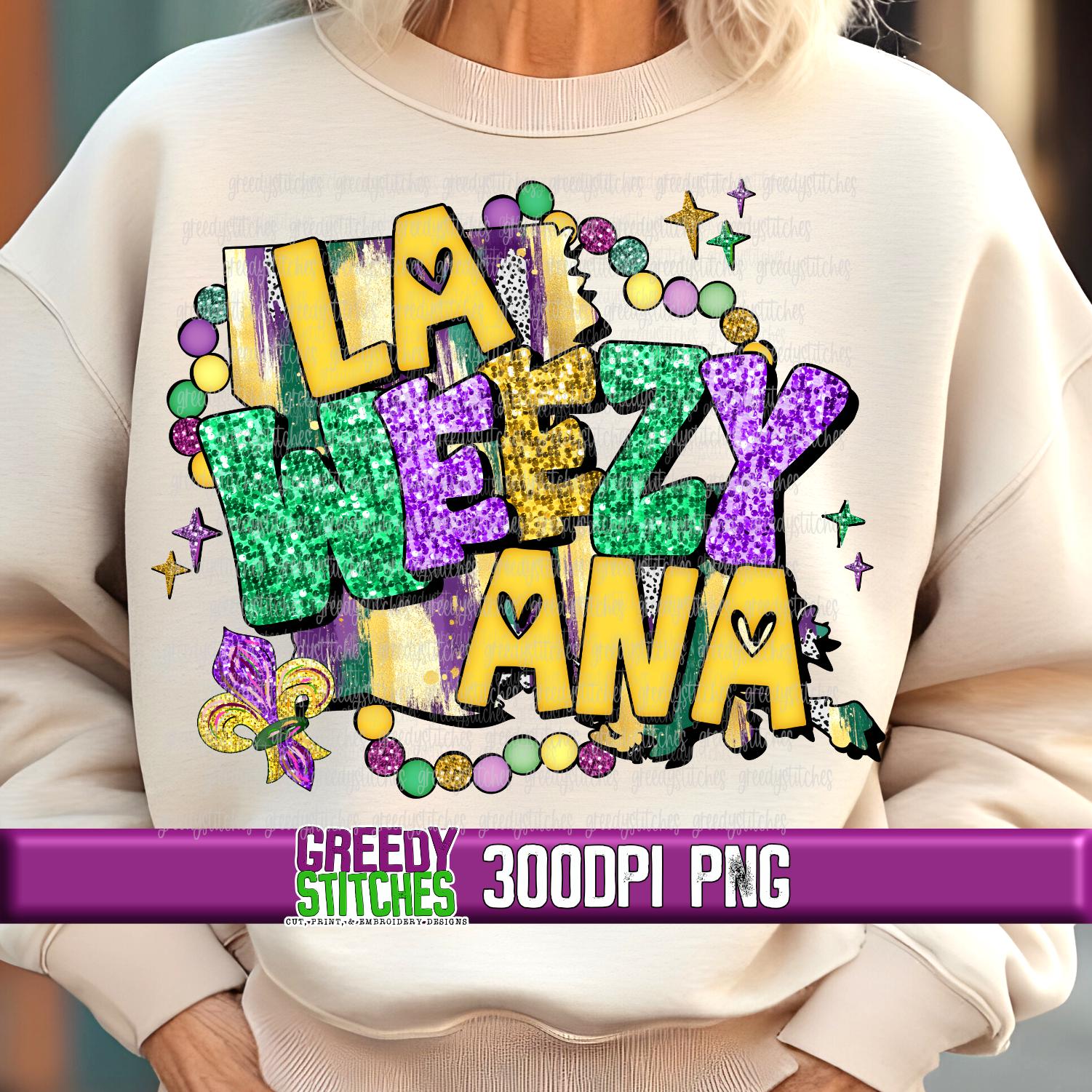 La Weezy Ana Mardi Gras PNG for Sublimation. Mardi Gras Png | Mardi ...