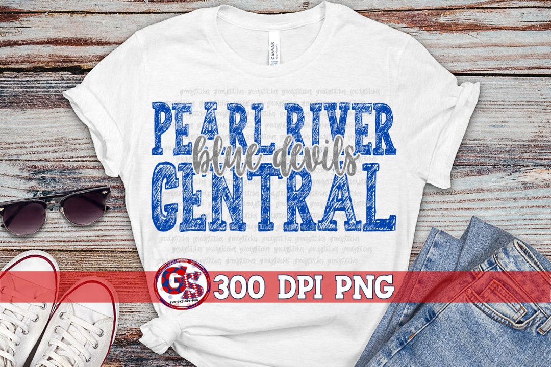 Pearl River Central Blue Devils PNG for Sublimation | Pearl River ...