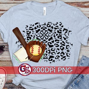 Softball and Leopard Png Softball and Leopard Png - Etsy