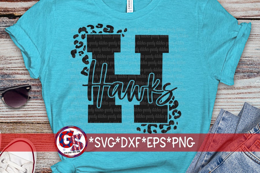 Hawks H Leopard Print Svg Dxf Eps Png. Hawks Svg Hawks H Dxf - Etsy