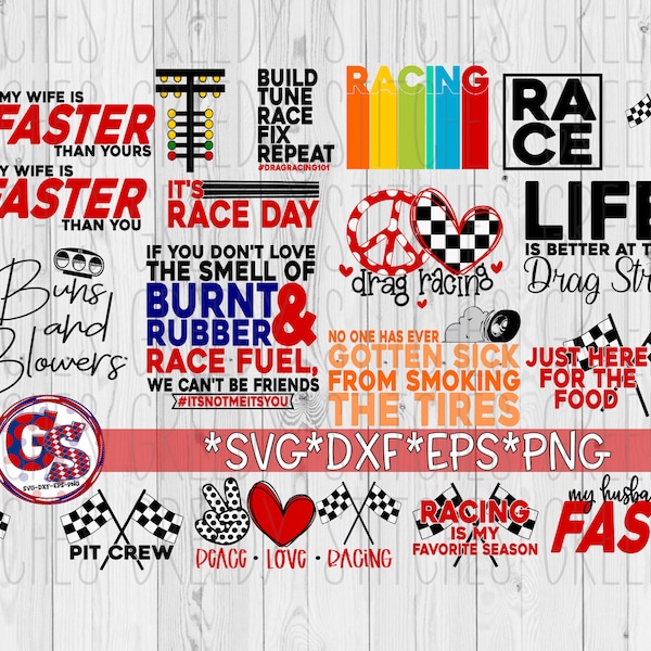 Racing Svg - Etsy