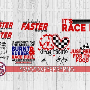 Drag Racing Svg Bundle | Drag Racing Svg, Eps, Dxf Png. Drag Strip Dxf ...