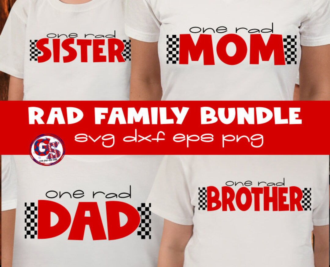 Rad Faily Bundle Svg Dxf Eps Png. Rad Dad Svg | Rad Mom Svg | Rad ...