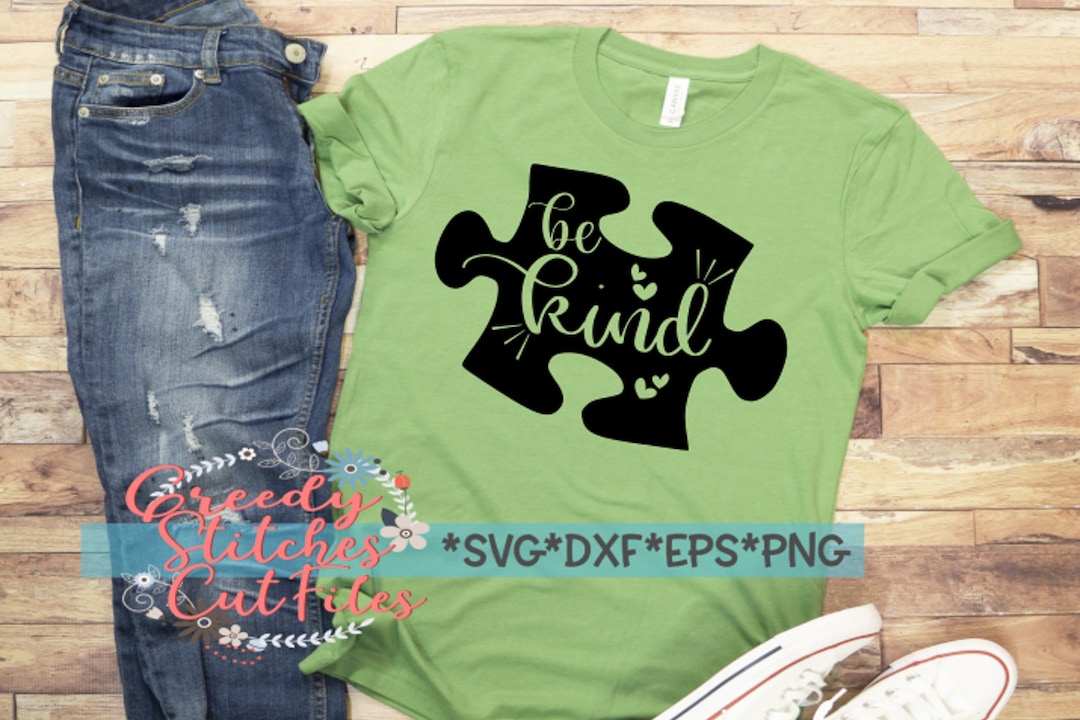 Autism Awareness | Be Kind Svg, Dxf, Eps, Png. Autism SVG | Autism ...