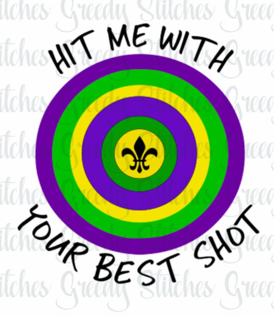 Mardi Gras Svg Hit Me With Your Best Shot Svg Dxf Eps Png. | Etsy