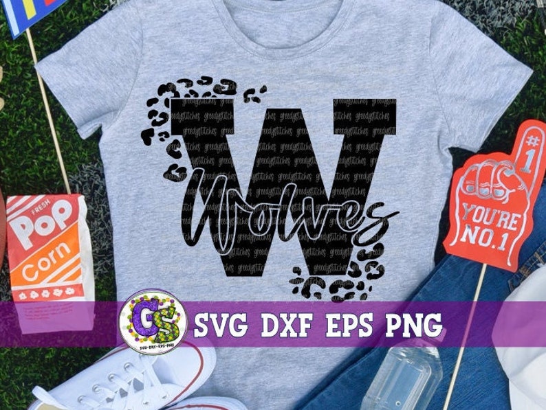 Wolves W SVG Wolves Svg Dxf Eps Png. Go Wolves Svg Wolves - Etsy