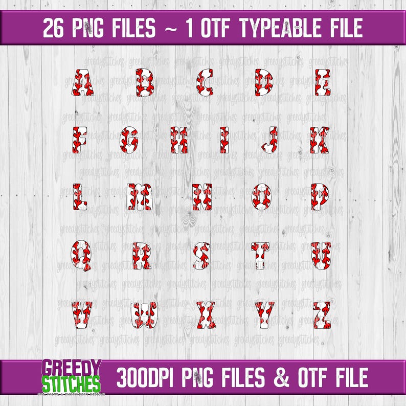 Baseball Alpha OTF and PNG | Baseball Alpha Otf | Basbeball Alpha Png ...