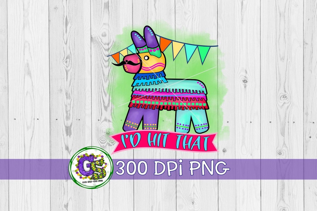 I'd Hit That Png for Sublimation | Cinco De Mayo PNG | Pinata Png | Hit ...