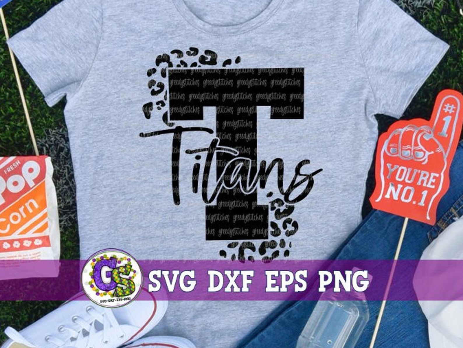 Titans T Leopard Print SVG | Titans Svg Dxf Eps Png. Titans Svg | Go ...