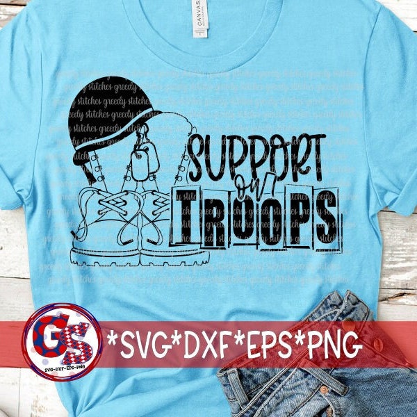 Support the Troops Svg - Etsy