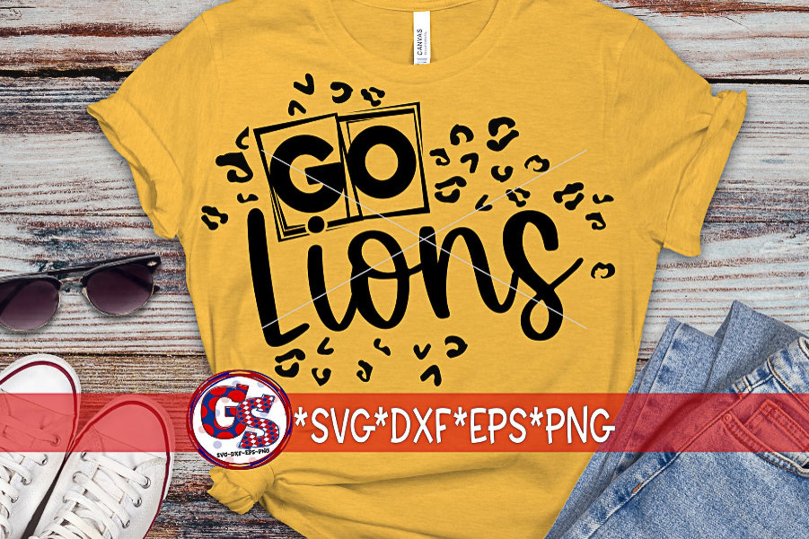 Lions Svg Go Lions Svg Dxf Eps Png. Lions School Spirit Svg - Etsy
