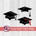 Graduation Cap Set Svg Dxf Eps and Png. Graduation Svg - Etsy