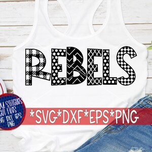 Rebels Svg | Rebels Word Art Svg Dxf Eps Png. Rebels Word Art Svg ...