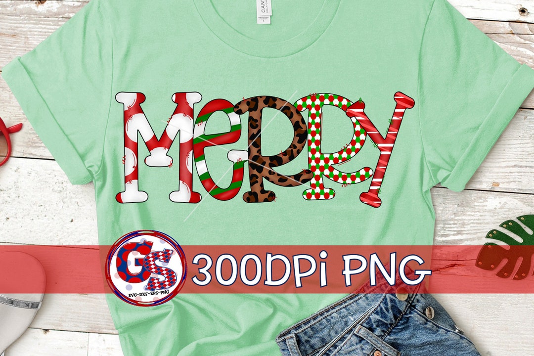 Merry PNG for Sublimation. Christmas PNG | Merry Png | Merry Christmas ...