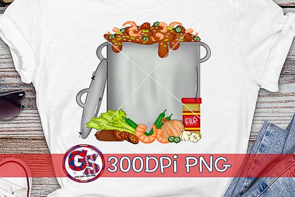 Gumbo Pot Png Sublimation. Gumbo Png Seafood Gumbo Png - Etsy