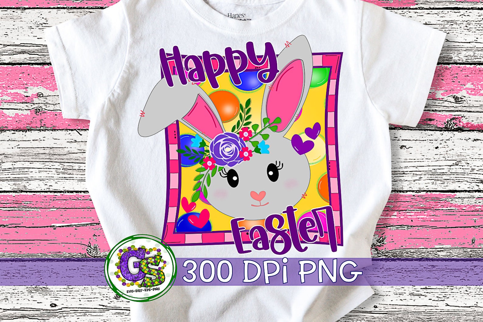 Happy Easter PNG for Sublimation. Easter Png Bunny Png - Etsy