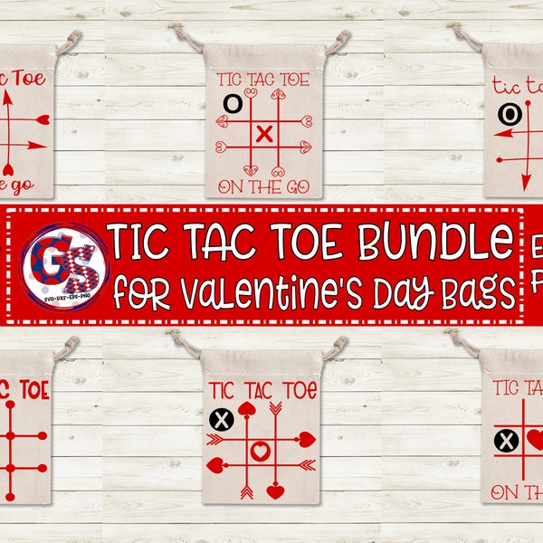 Tic Tac Toe Bundle for Bags Svg - Etsy
