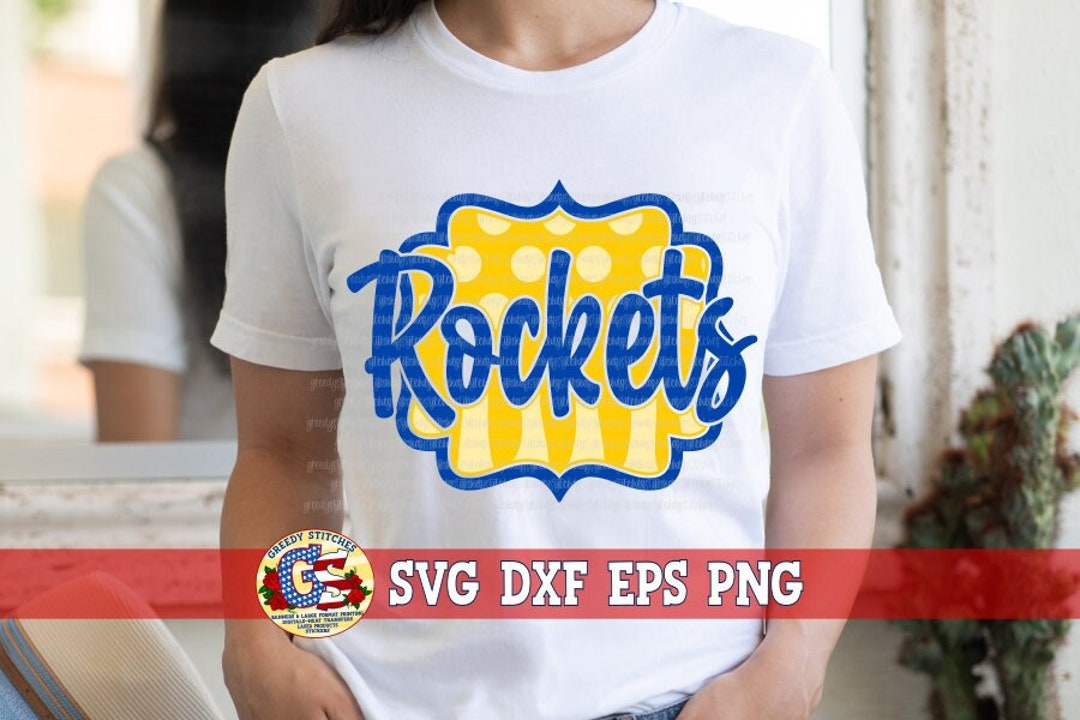 Rockets Frame Svg Dxf Eps Png. Preppy Rockets Mascot Svg Homecoming Svg ...