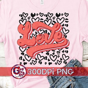 Retro LOVE Png for Sublimation. Valentine's Day Png Love Png Valentine ...