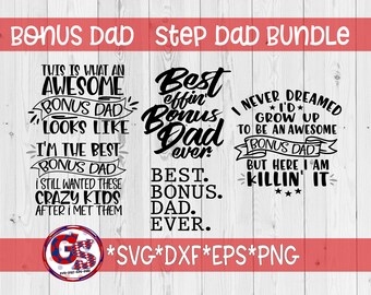 Bonus Dad Svg - Etsy