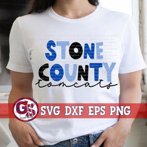 Stone County Tomcats Svg Dxf Eps Png | Stone County SVG Svg | Tomcats ...