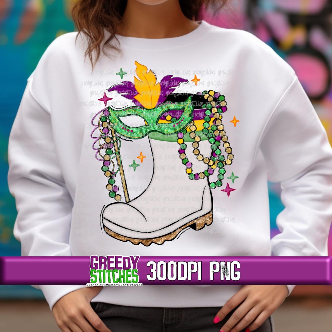 Mardi Gras Shrimp Boot PNG | Mardi Gras Png | Mardi Gras Beads Png ...