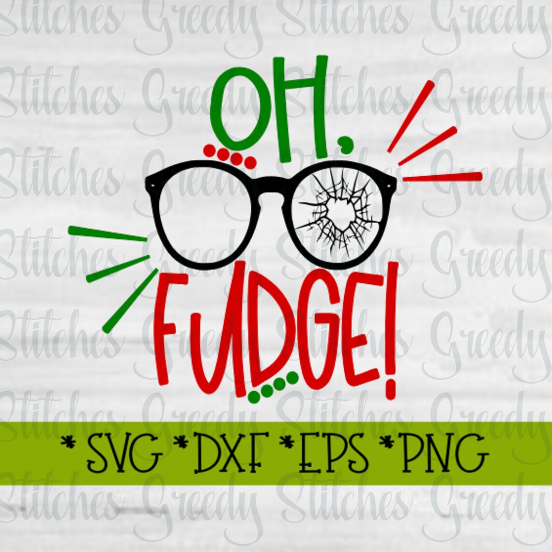 Oh Fudge Svg Dxf Eps Png Set. Christmas SVG Christmas | Etsy