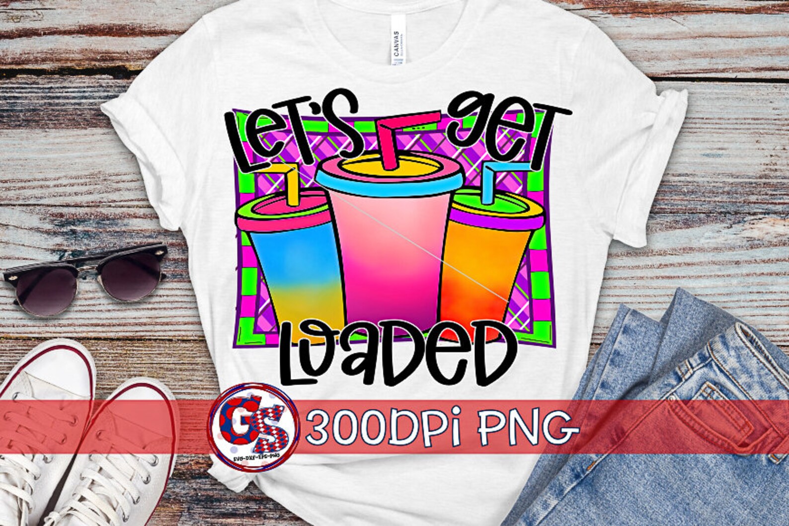 Let's Get Loaded PNG Loaded Tea Png Sublimation Loaded | Etsy