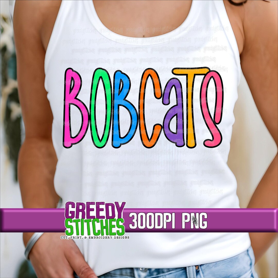 Neon Bobcats PNG | Go Bobcats Png | Bel-aire Elementary Png | Bobcats ...
