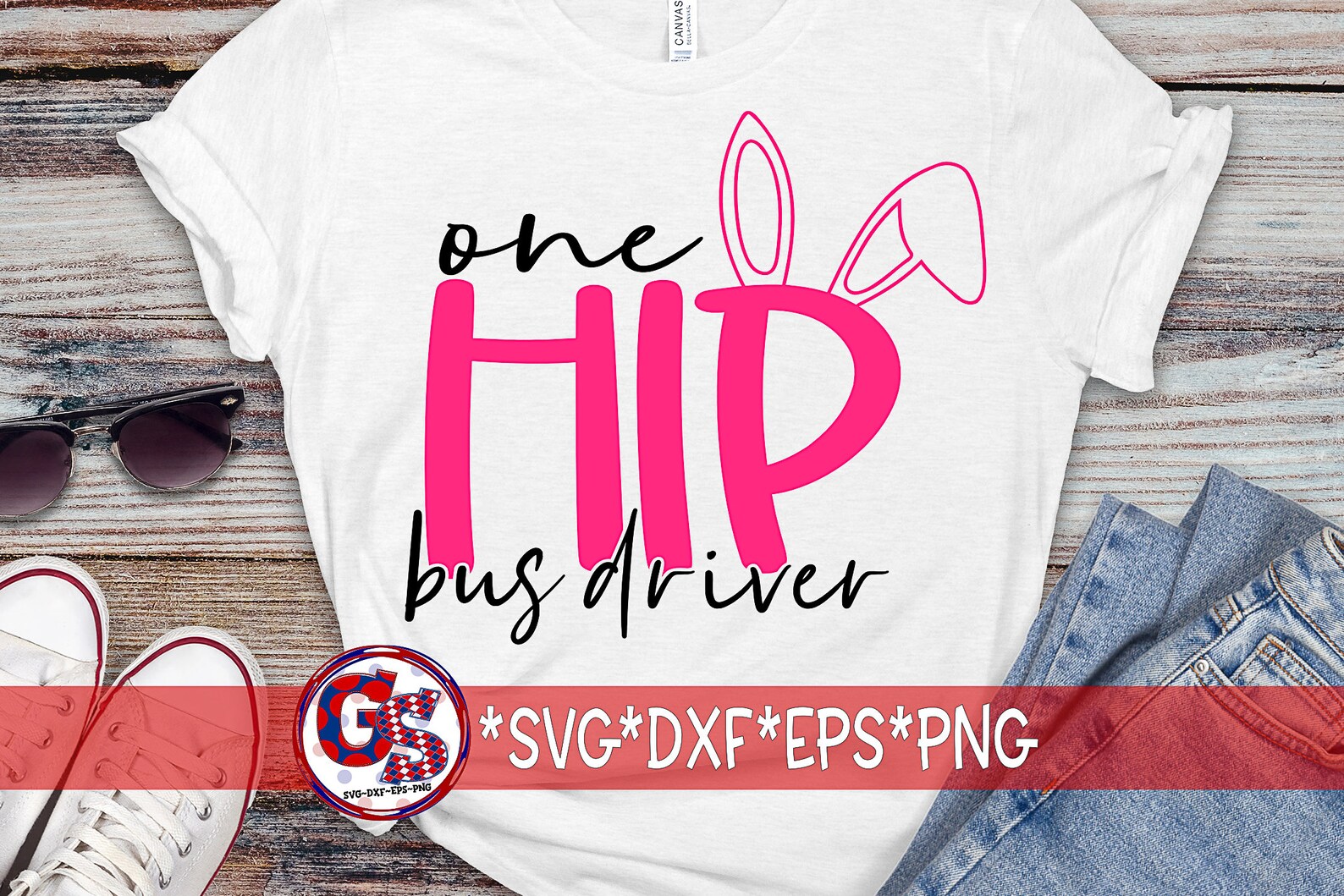 Easter One Hip Bus Driver Svg Dxf Eps Png. Easter Bus Driver Svg | One ...