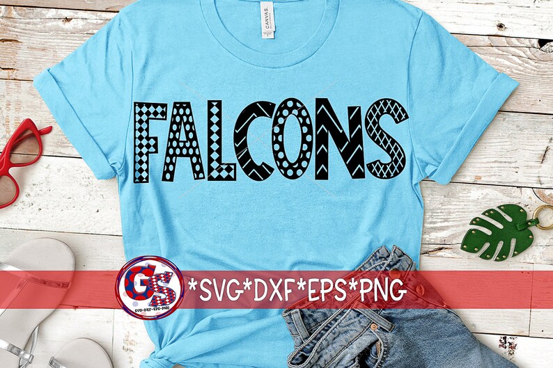 Falcons Svg Falcons Svg Dxf Eps Png. Falcons Word Art Svg | Etsy