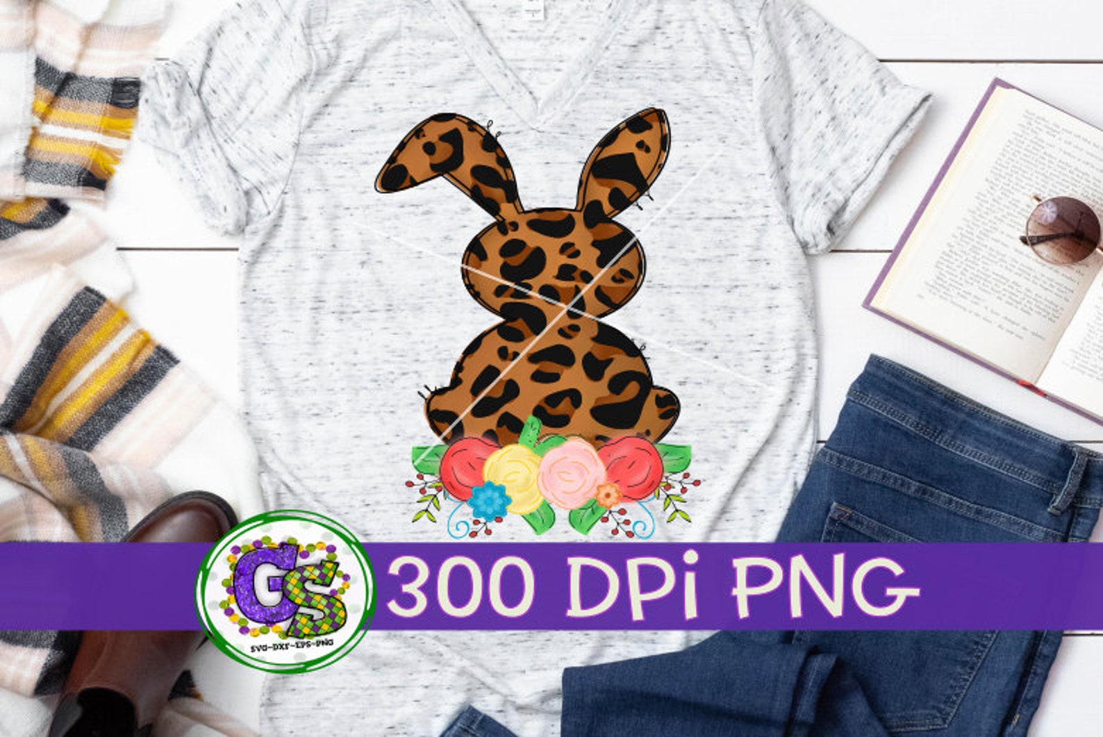 Easter PnG Leopard Bunny PNG for Sublimation. Easter PnG | Etsy