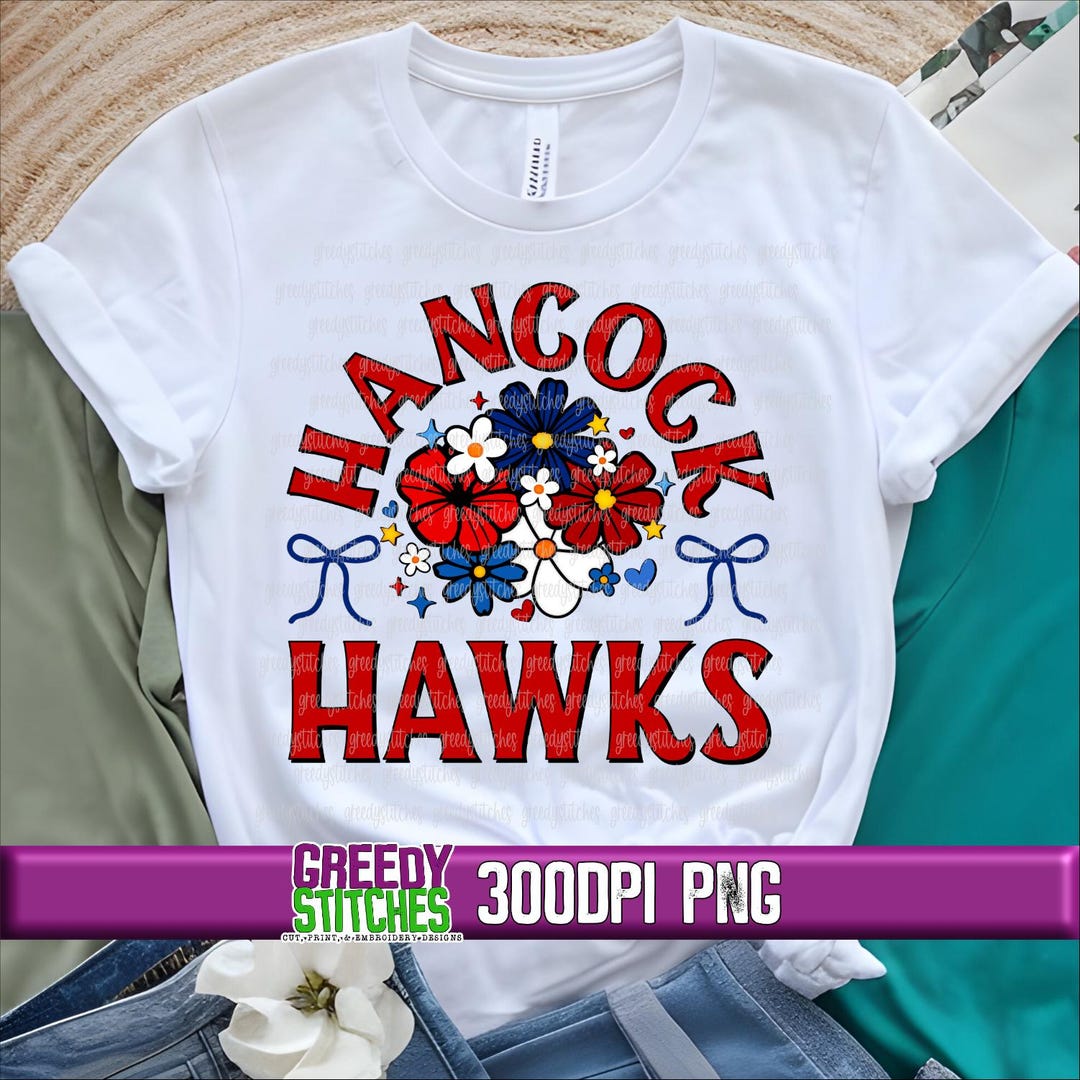 Floral Hancock Hawks PNG Set | Pirates Png | Hancock High School Png ...