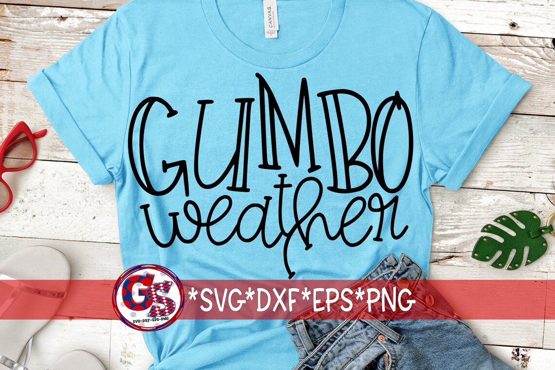 Gumbo Weather Svg Dxf Eps and Png. Mardi Gras Svg Gumbo | Etsy