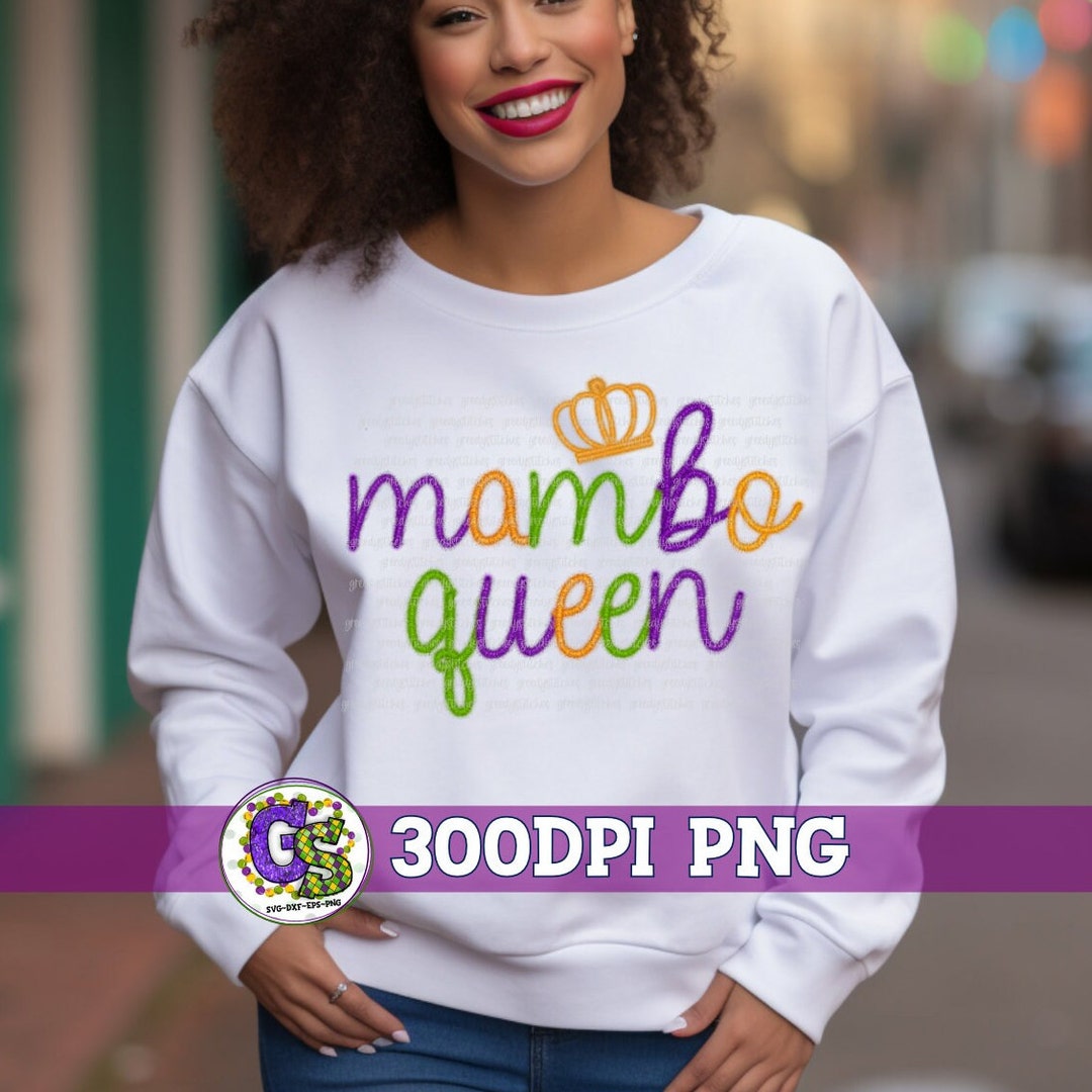 Mardi Gras Mambo Queen Faux Tinsel PNG | Mambo Queen Png | Faux Tinsel ...