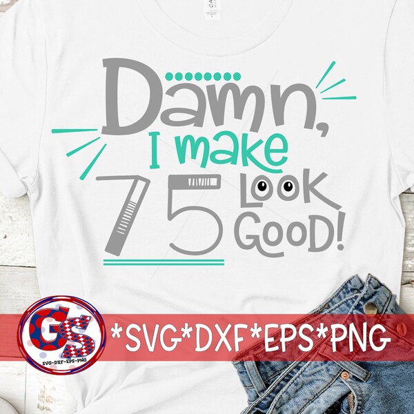 75th Birthday Stencil - Etsy