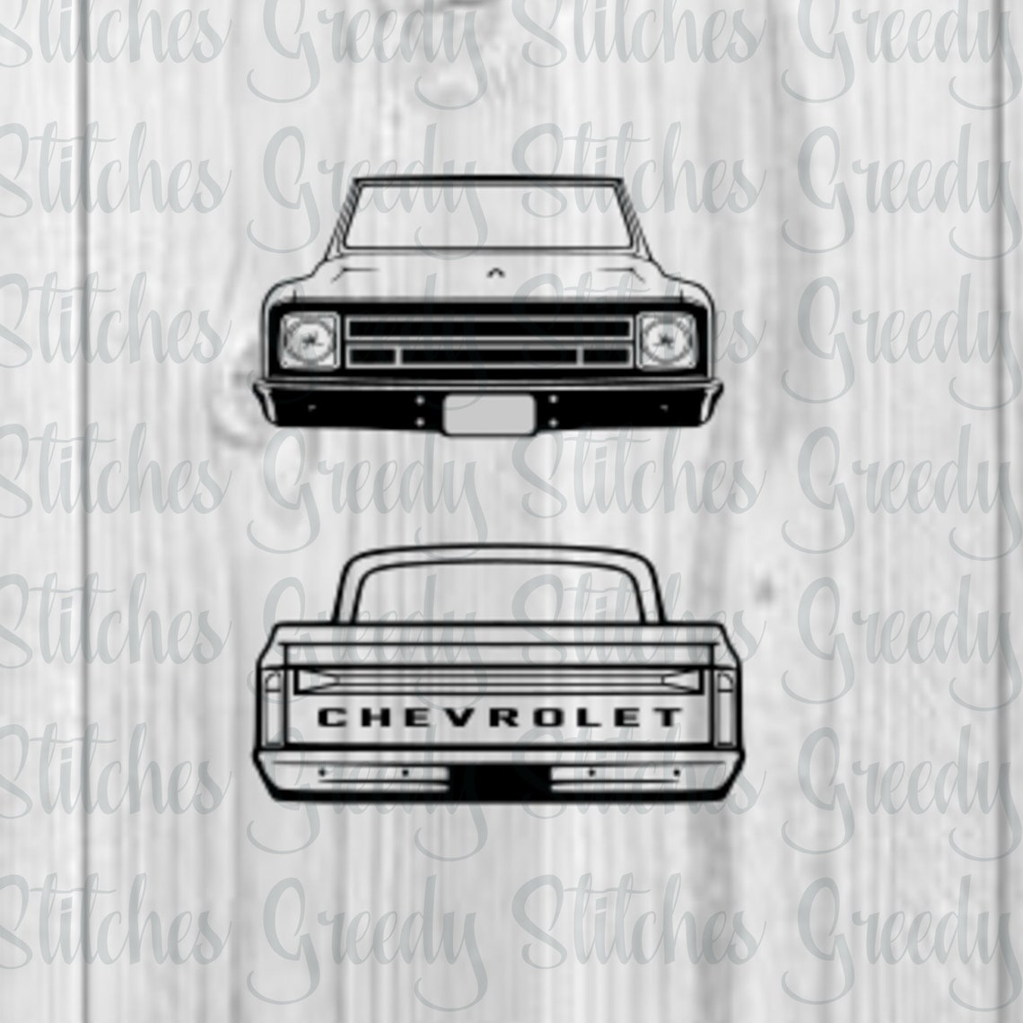 Chevrolet C10 SVG DXF EPS PnG. Chevy Truck SvG C10 DxF | Etsy