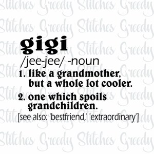 Mother's Day | Gigi Definition Svg, Dxf, Eps, Png. Mother's Day SVG ...