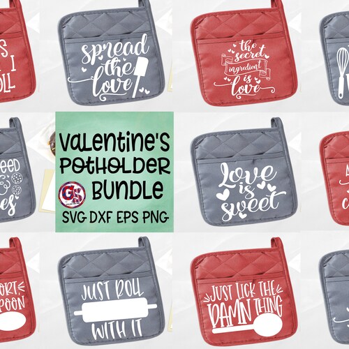 Whisked With Love Pot Holder SVG Valentine's Day Pot - Etsy