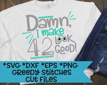42nd Birthday Svg - Etsy